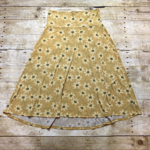 LuLaRoe | Skirts | Daisy Pattern Midi Skirt Festival Wear Y2k Style ...